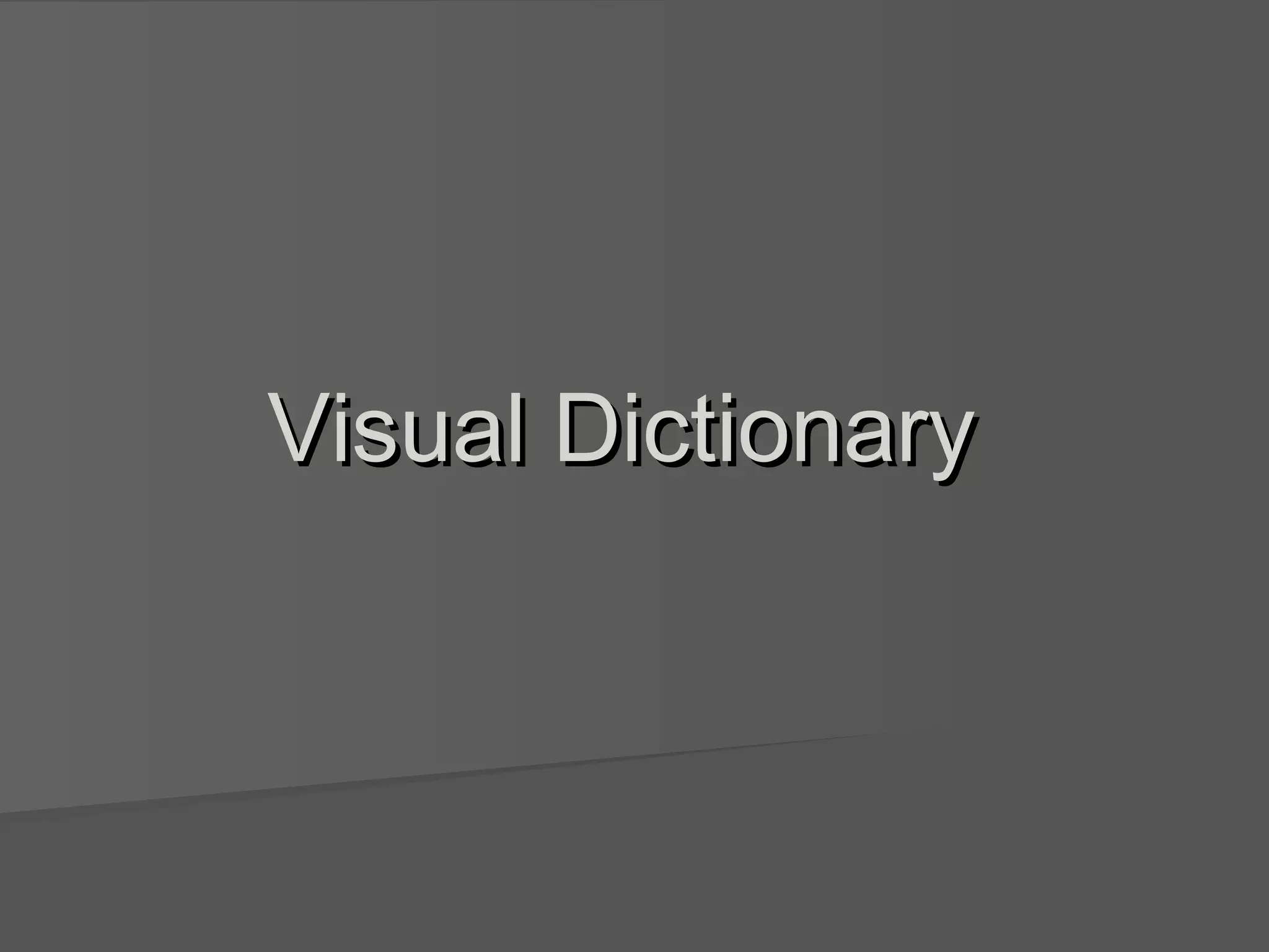 visual dictionary | PPT