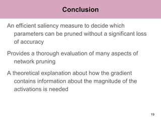 Pruning convolutional neural networks for resource efficient inference | PPTX