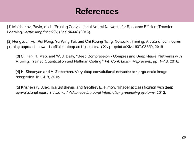 Pruning Convolutional Neural Networks For Resource Efficient Inference Ppt