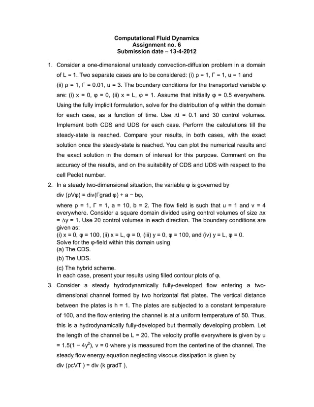 Fvm for convection diffusion2 | PDF