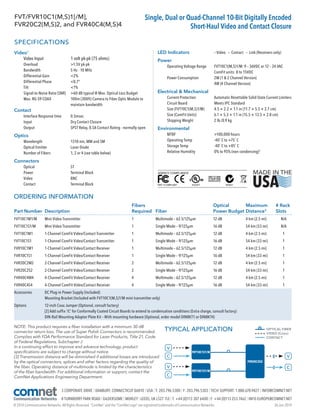 ComNet FVT10C1M1M Data Sheet | PDF