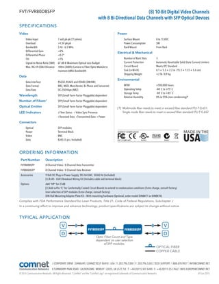 ComNet FVT80D8SFP Data Sheet | PDF | Computer Peripherals | Computing
