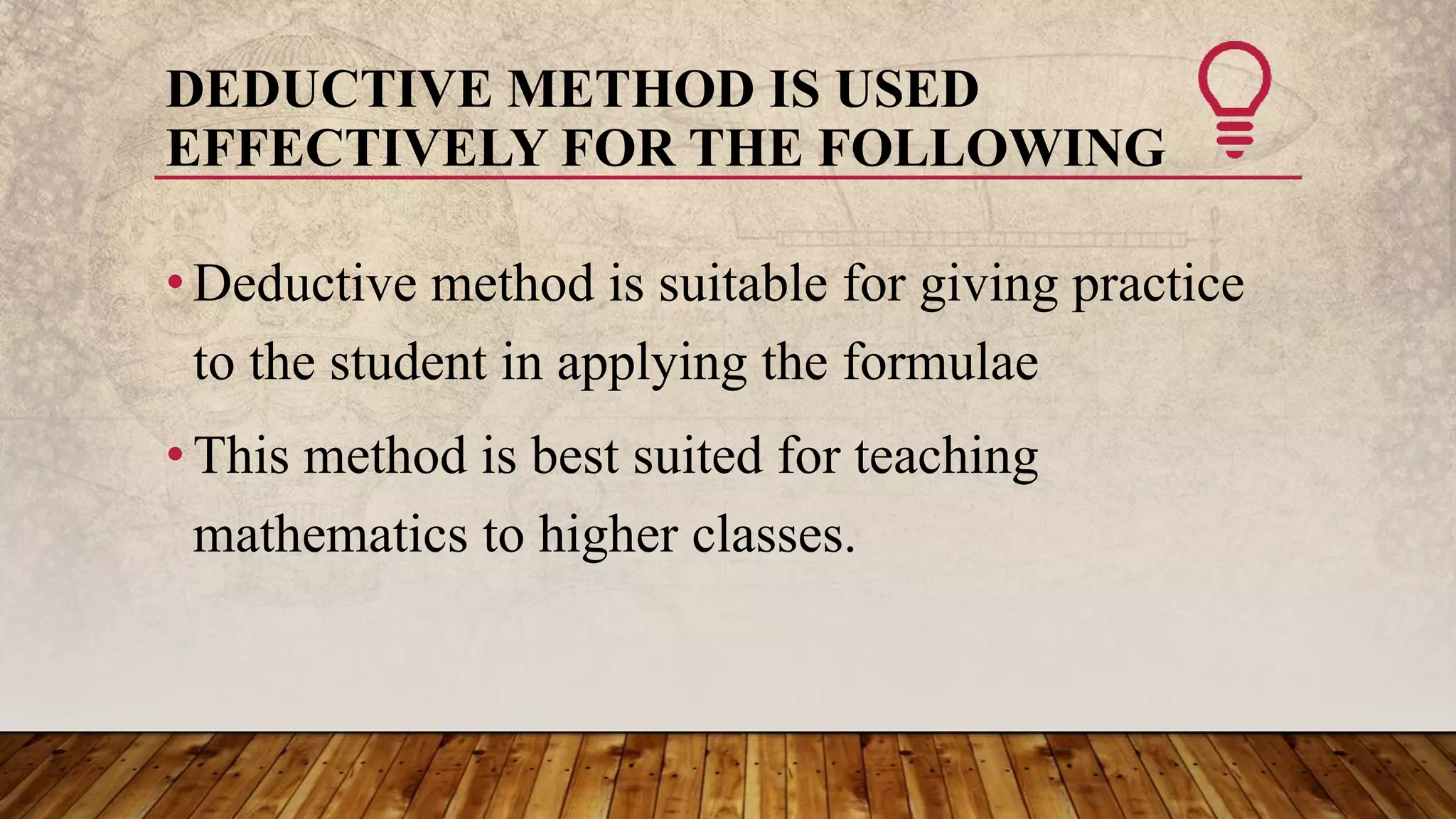 Deductive and inductive method ppt | PPTX