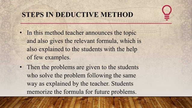 Deductive and inductive method ppt | PPTX | Physics | Science