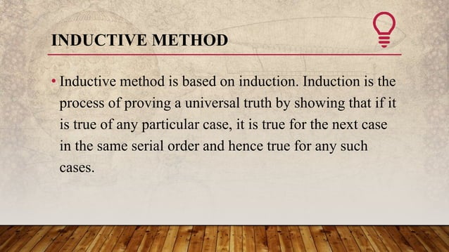 Deductive and inductive method ppt | PPTX | Physics | Science