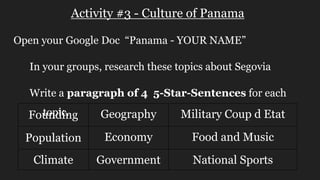 Culture of panama | PPTX