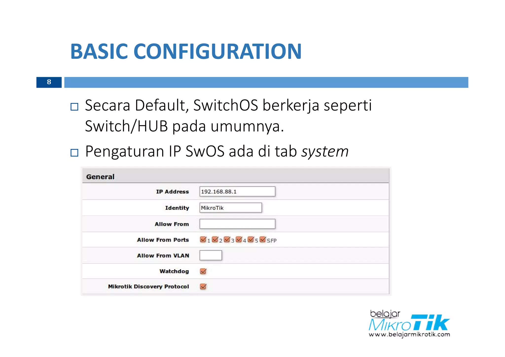 Konfigurasi VLAN di SwitchOS MikroTik | PDF