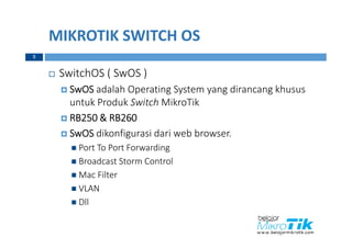 Konfigurasi VLAN di SwitchOS MikroTik | PDF