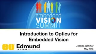 "Introduction to Optics for Embedded Vision," a Presentation from ...