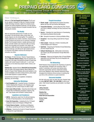 The 2nd Annual Prepaid Card Congress | PDF | Business Expos ...