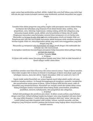 Kertas kerja tamadun islam | DOC