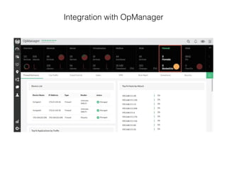 Firewall Analyzer v12 - OpManager Integration | PPT