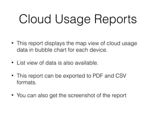Firewall Analyzer 8.5 - Cloud Control Reports | PPT