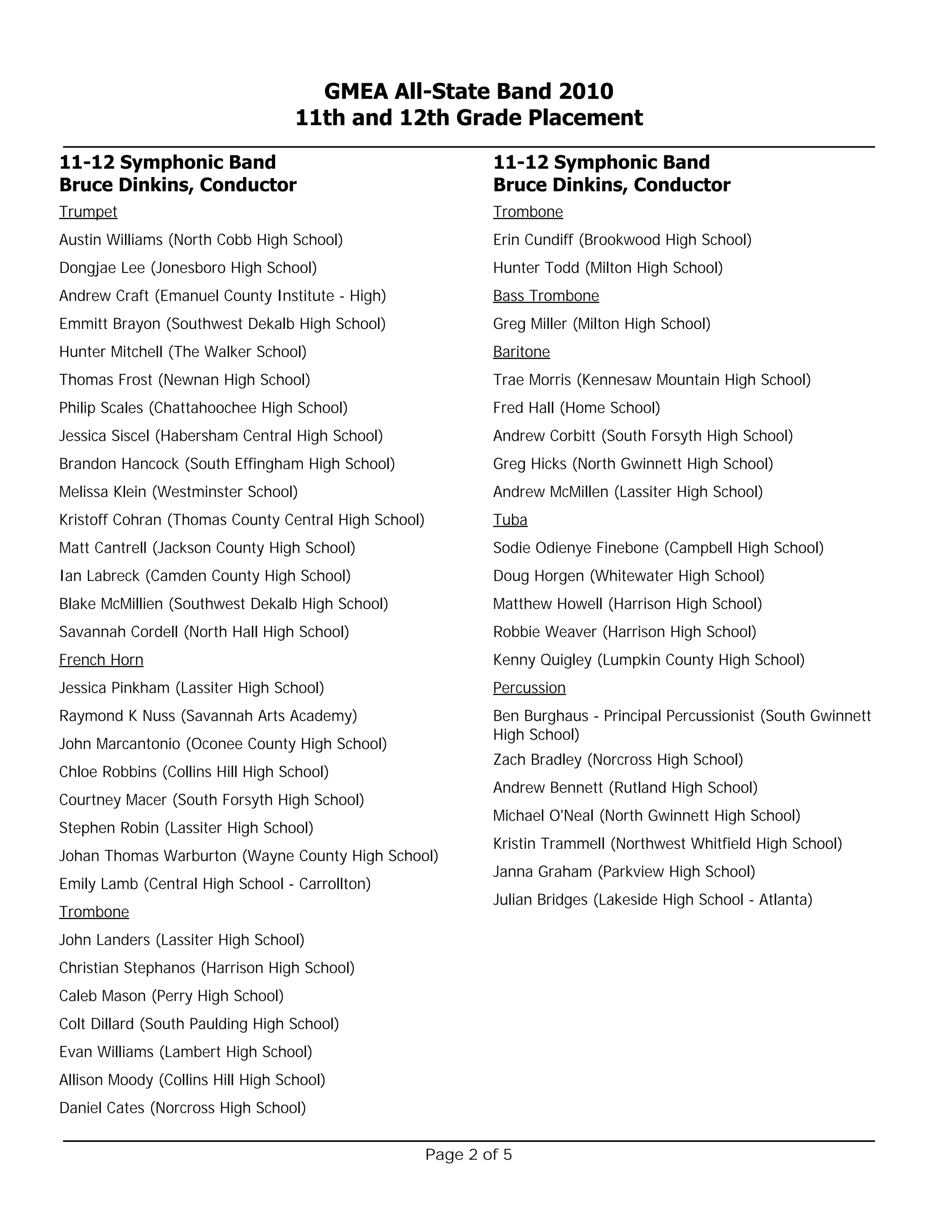 Fwallstateband2010secondauditiongeorgiascorespos | ZIP