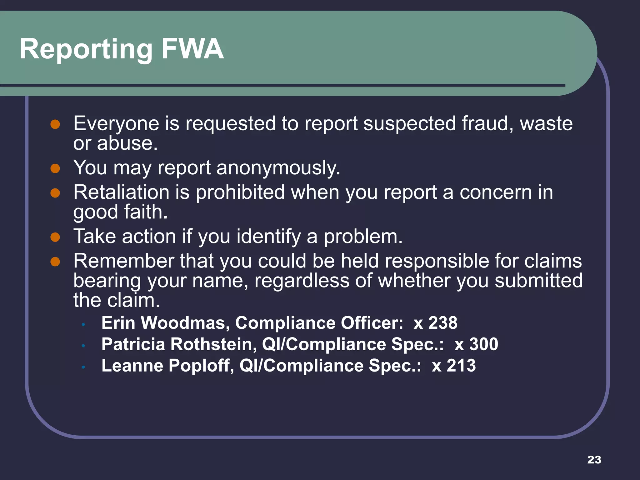 2022 Fraud, Waste, & Abuse Training | PPT