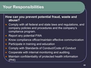 2022 Fraud, Waste, & Abuse Training | PPT