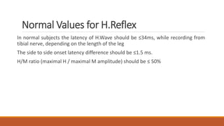 Presentation about late responses f wave h reflex.ppt
