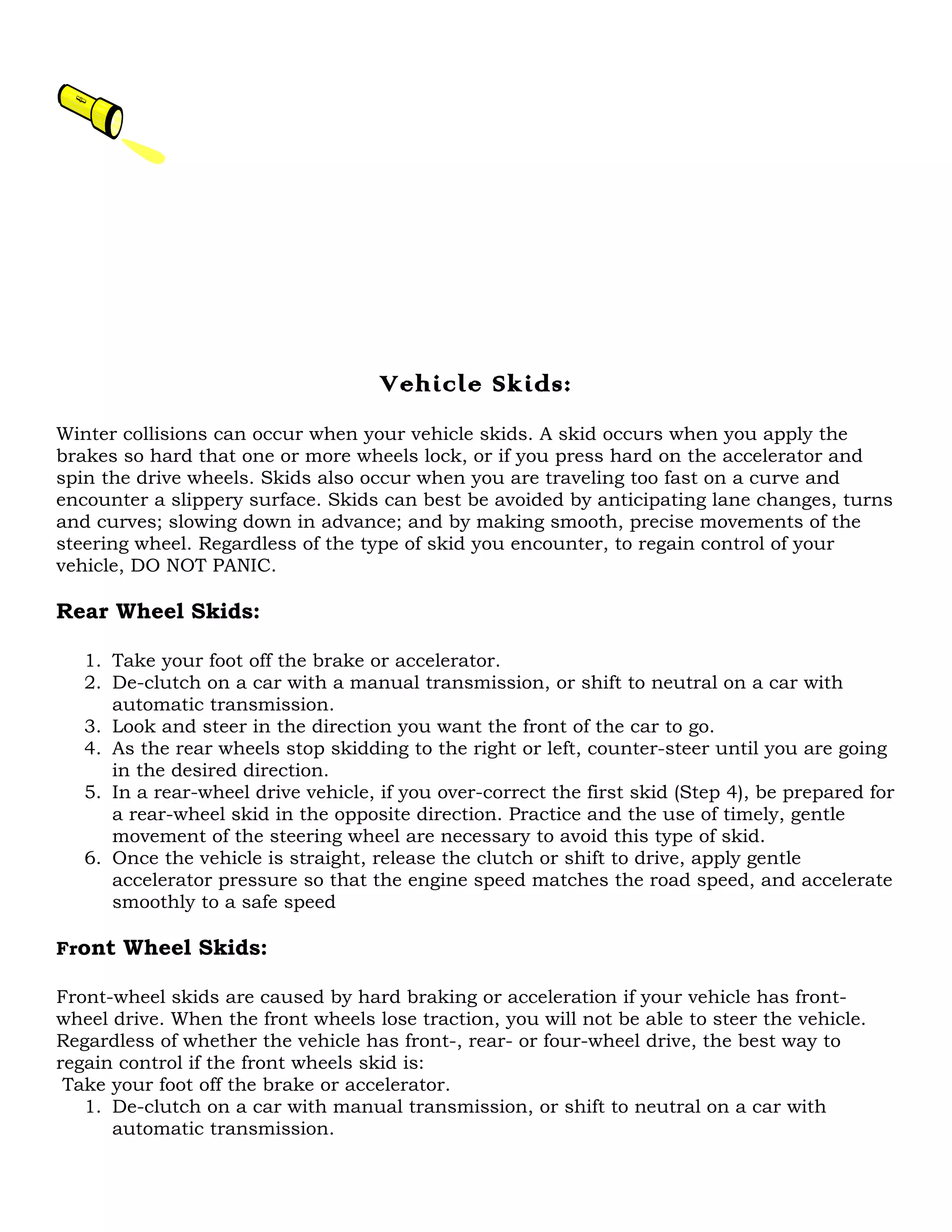 Fwa winter safety guide | PDF