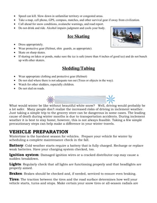 Fwa winter safety guide | PDF