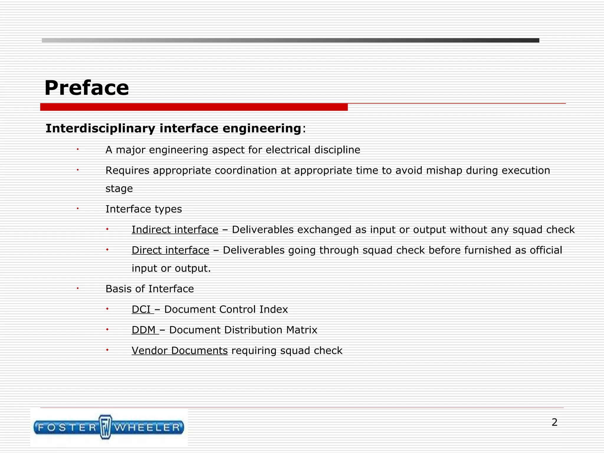 Electrical Deliverables - Interdisciplinary Interfaces | PPT