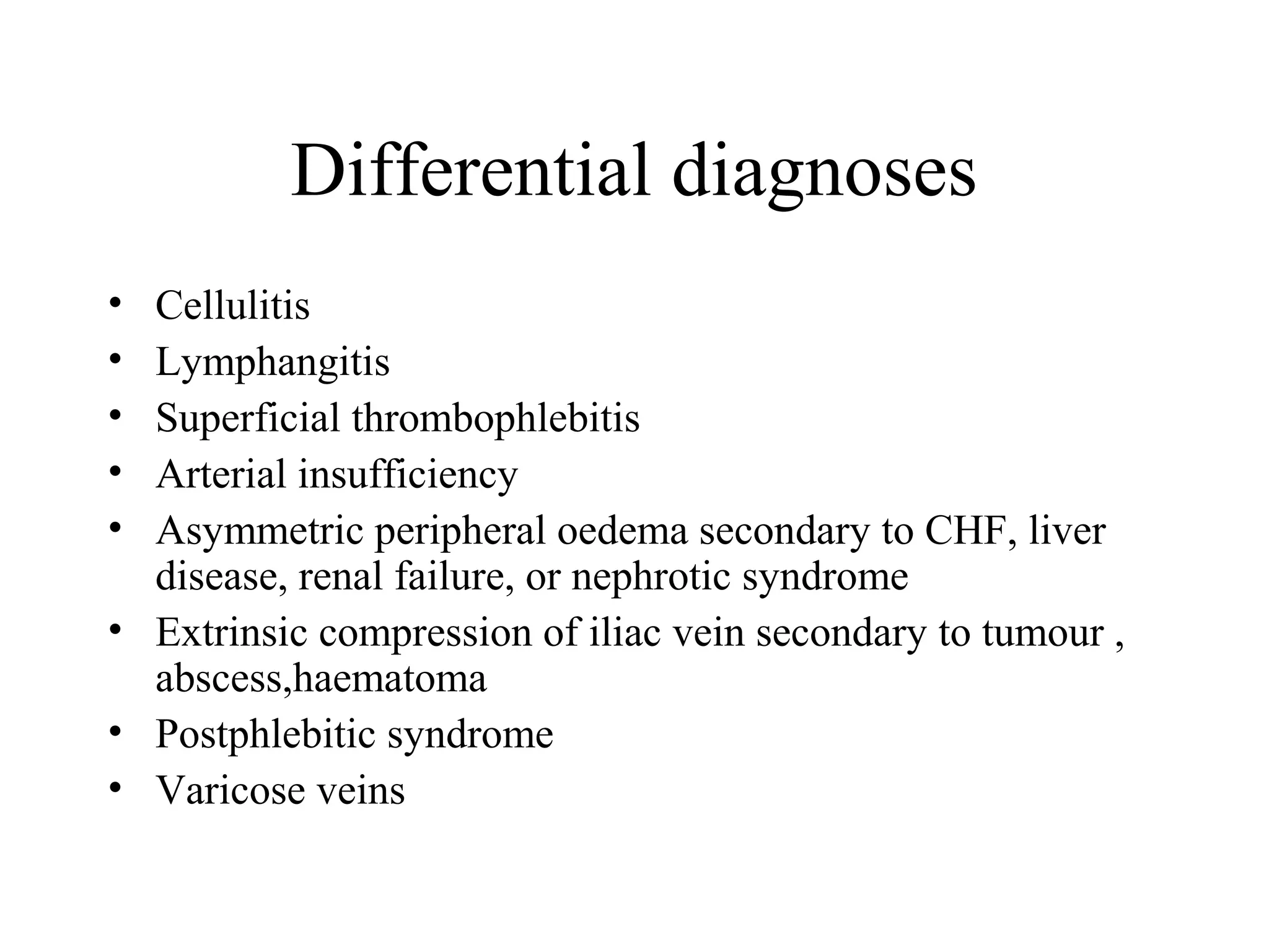 Fwd: Bambury lecture on venous and lymphatic disorders of the limb | PPT