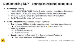 Thomas Wolf "An Introduction to Transfer Learning and Hugging Face" | PDF