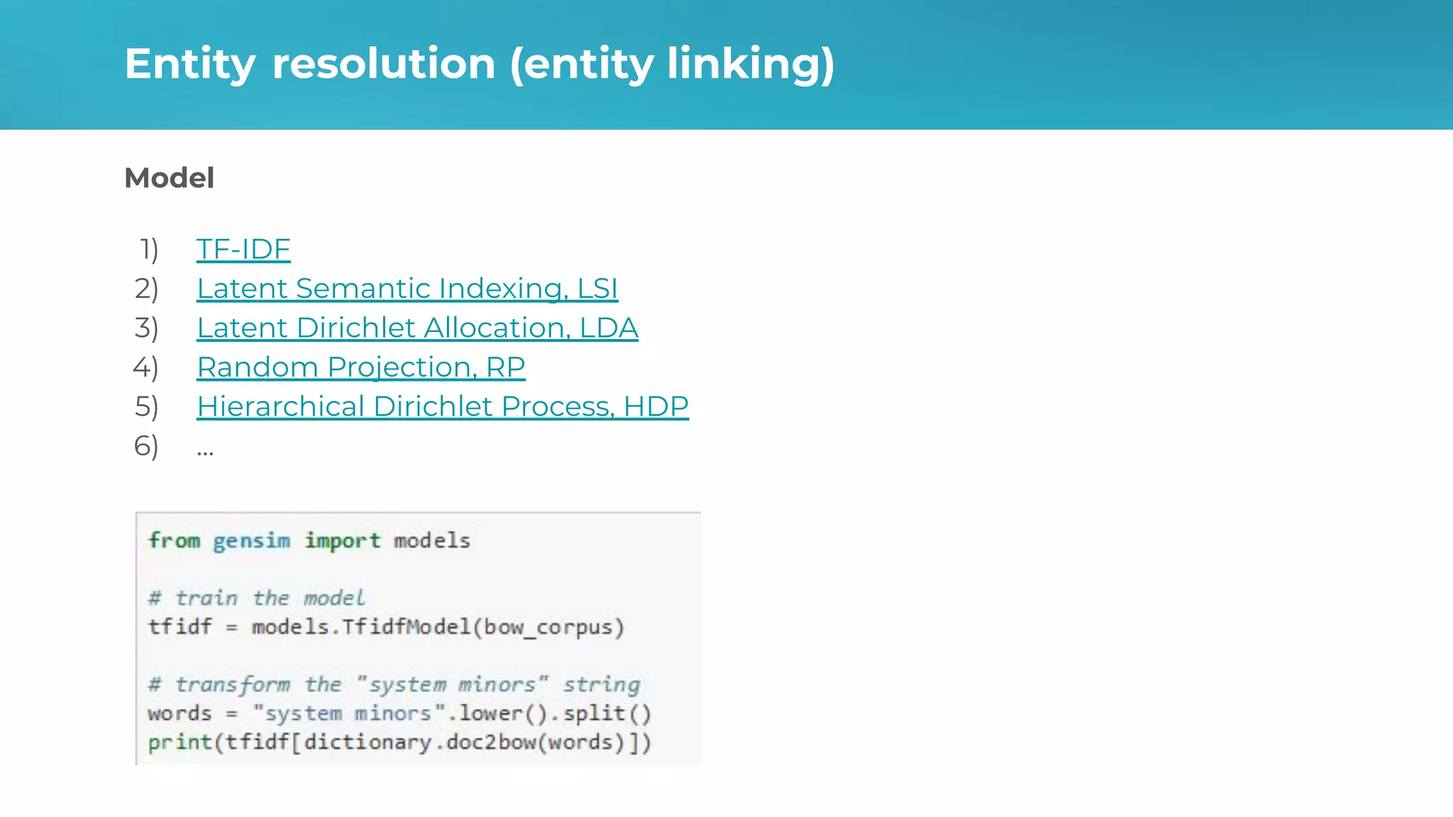Oleksiy Shashlyuk "Named-entity recognition and name resolution using similarity queries" | PPT