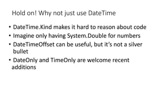 "Working with date and time data in .NET", Jon Skeet | PPTX