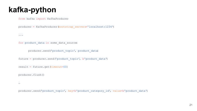 Oleksandr Tarasenko "Using Kafka in your python applications" | PPT