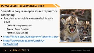 Winning in the Dark: Defending Serverless Infrastructure | PDF