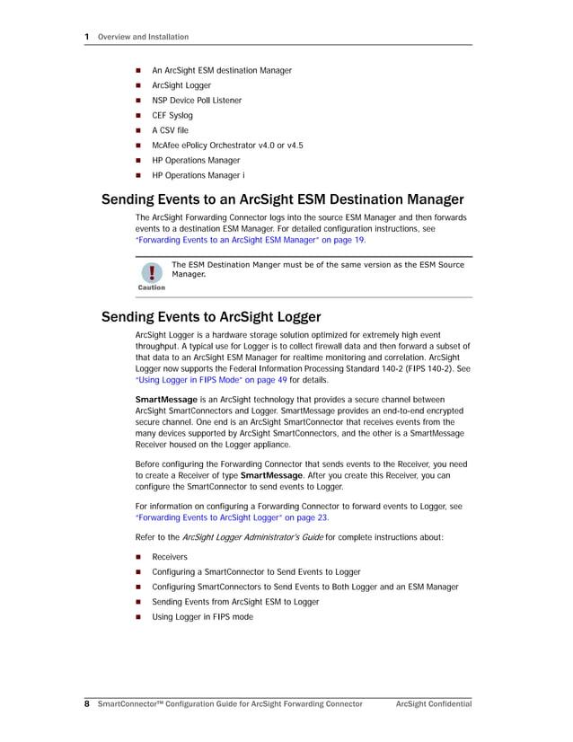 Arcsight Forwarding Connector Configuration Guide Pdf