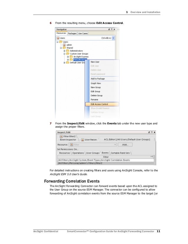 Arcsight Forwarding Connector Configuration Guide