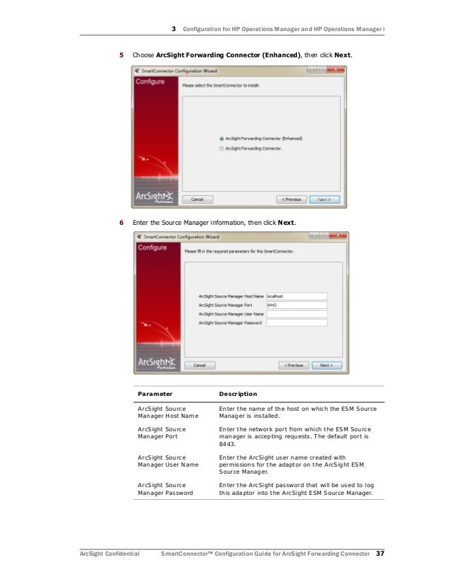 Arcsight Forwarding Connector Configuration Guide