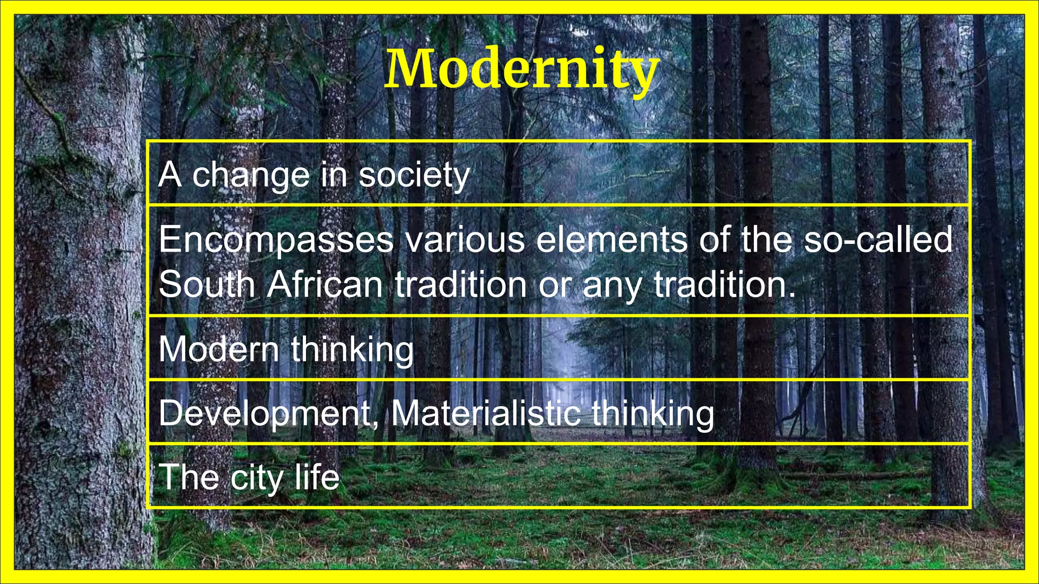 Tradition v/s Modernity in The Swamp Drellers | PPTX | Books and Literature