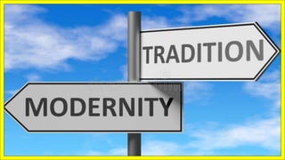 Tradition v/s Modernity in The Swamp Drellers | PPTX | Books and Literature