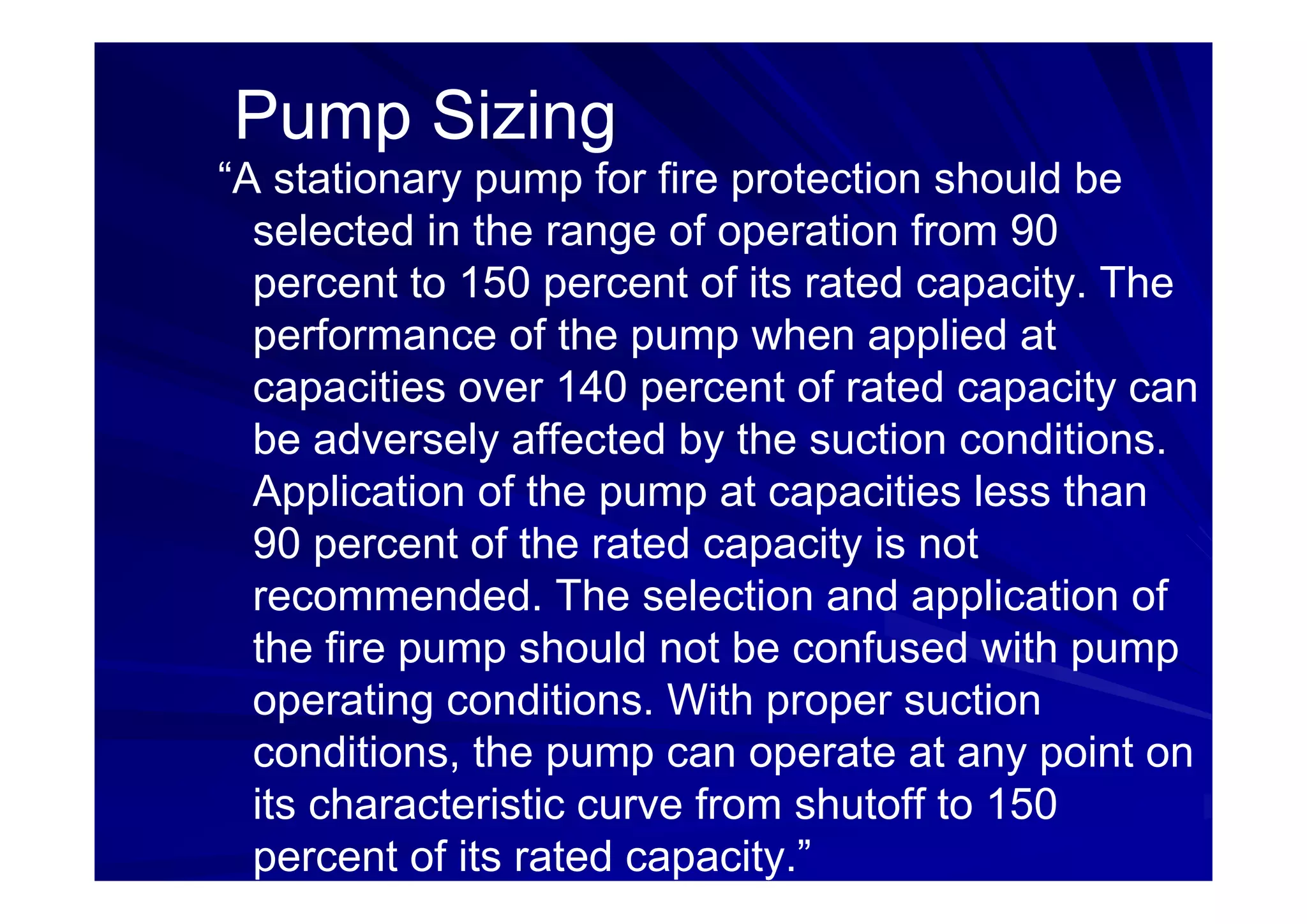 Fw pump basis nfpa | PDF