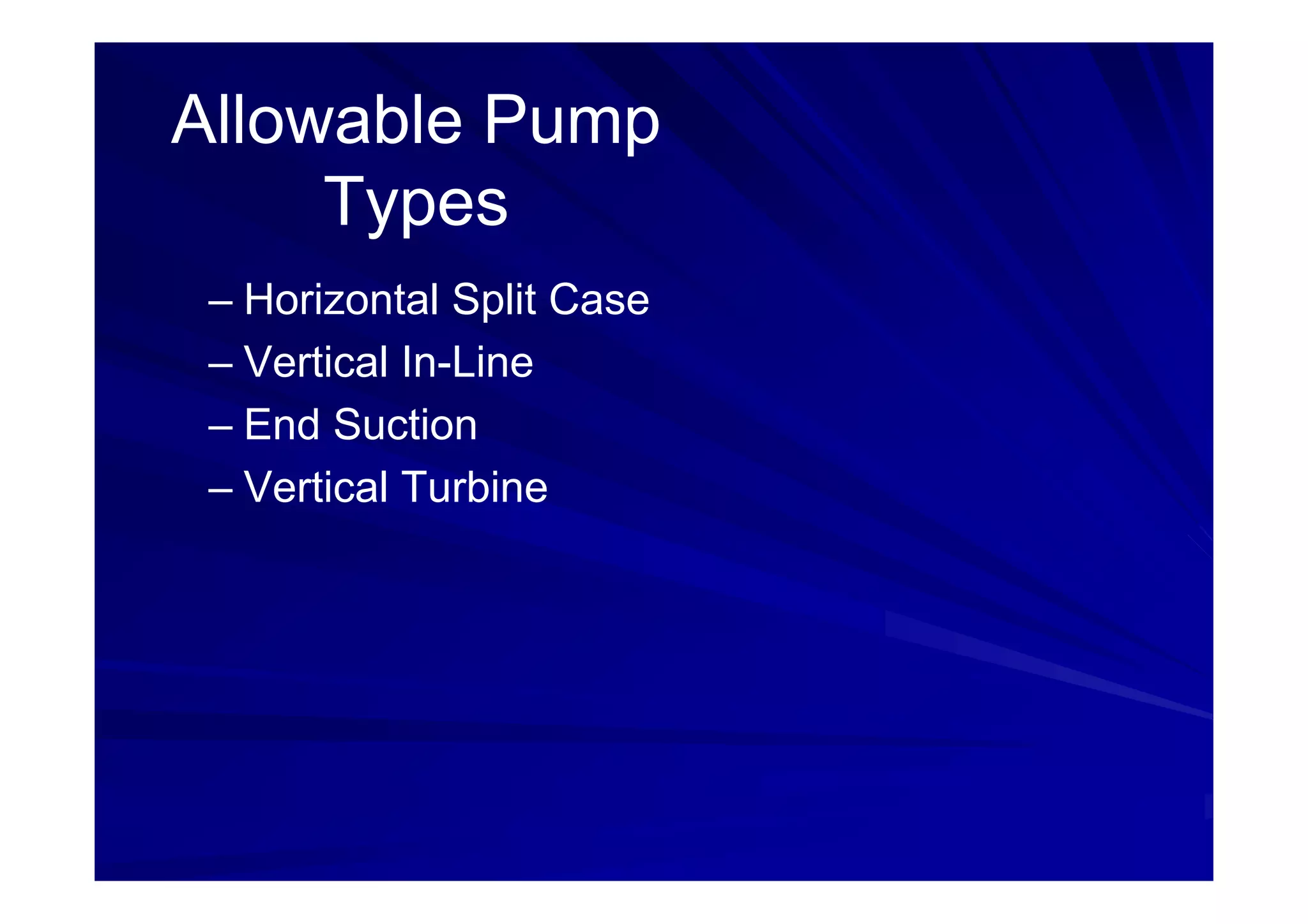 Fw pump basis nfpa | PDF