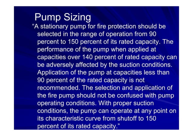 Fw pump basis nfpa | PDF