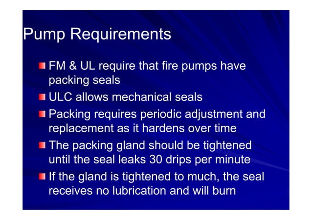 Fw pump basis nfpa | PDF