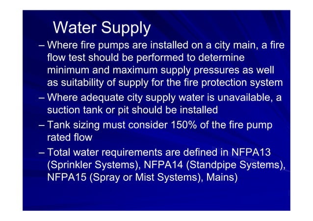 Fw pump basis nfpa | PDF