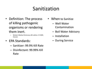 Importance of Water Treatment Sanitization | PPTX