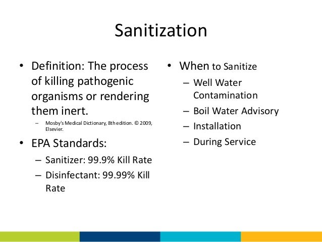 Importance of Water Treatment Sanitization