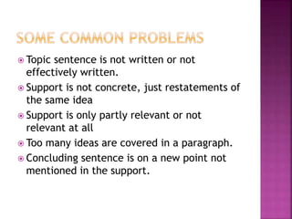 Writing a body paragraph | PPT