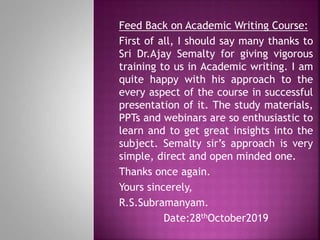 Writing a body paragraph | PPT