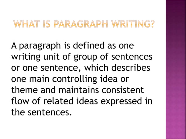 Writing a body paragraph | PPT