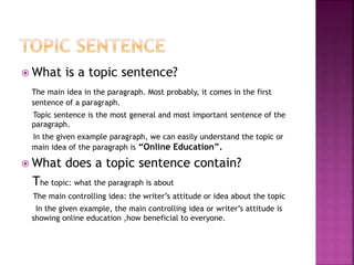 Writing a body paragraph | PPT