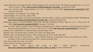 210 Dissertation 'From Animal Farm to Nineteen Eighty-Four Tracing ...