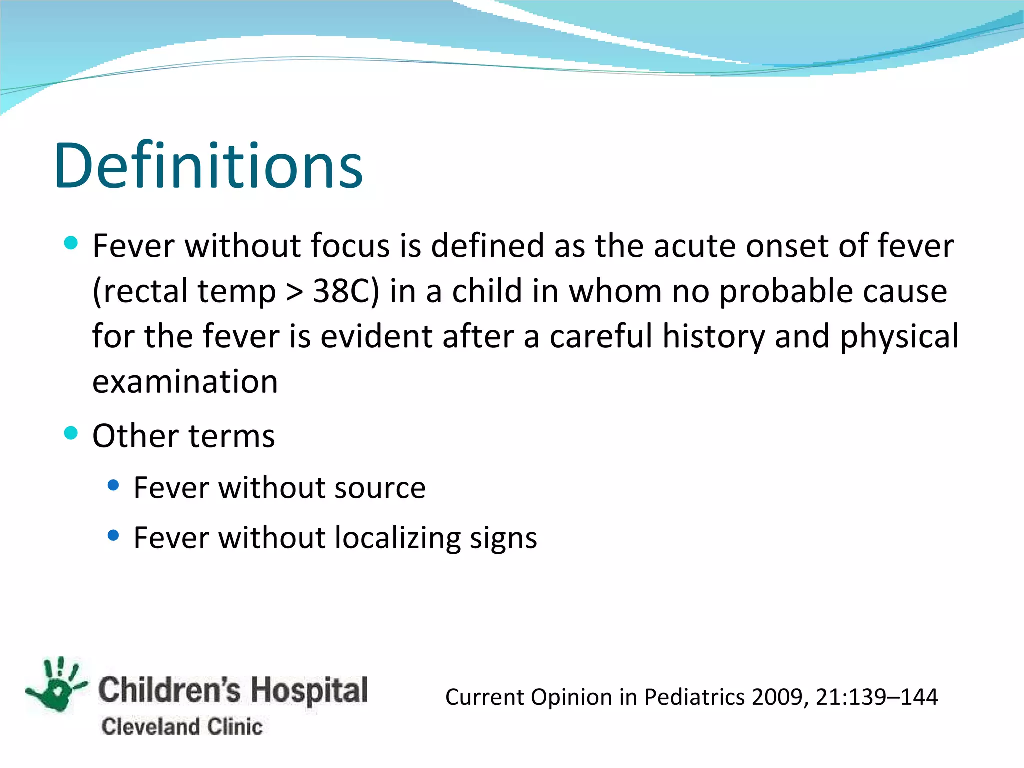 Fever without a source in Pediatrics | PPT
