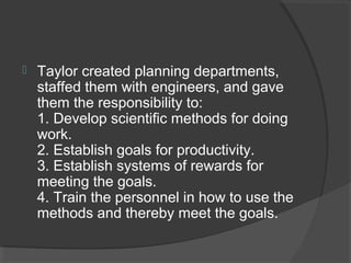F w taylor_s_contibution_towards_management | PPT