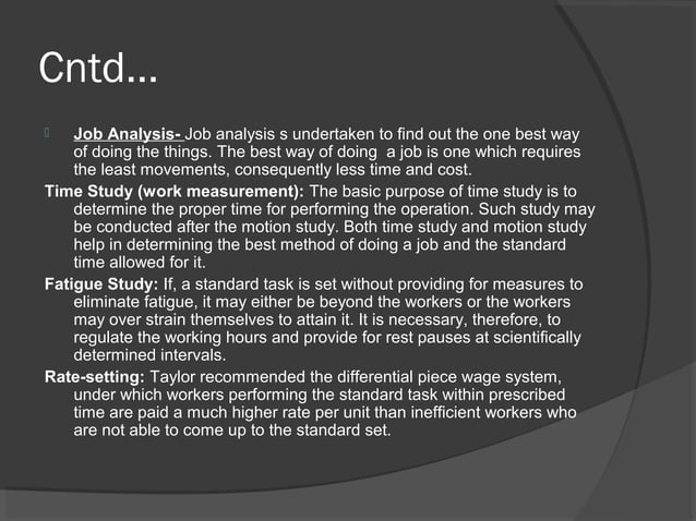 F w taylor_s_contibution_towards_management | PPT | Business | Business ...